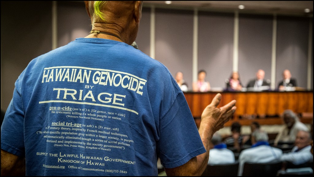Photos Native Hawaiian Recognition & Ige-Abercrombie debate